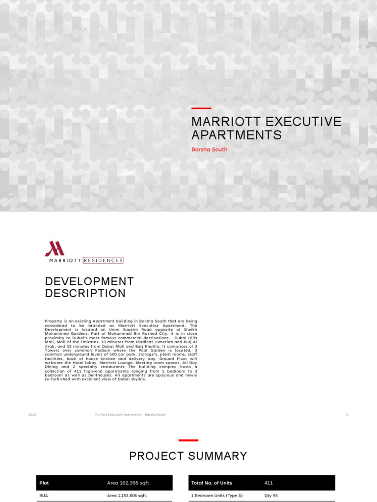 Marriott Executive Apartments Overview | PDF