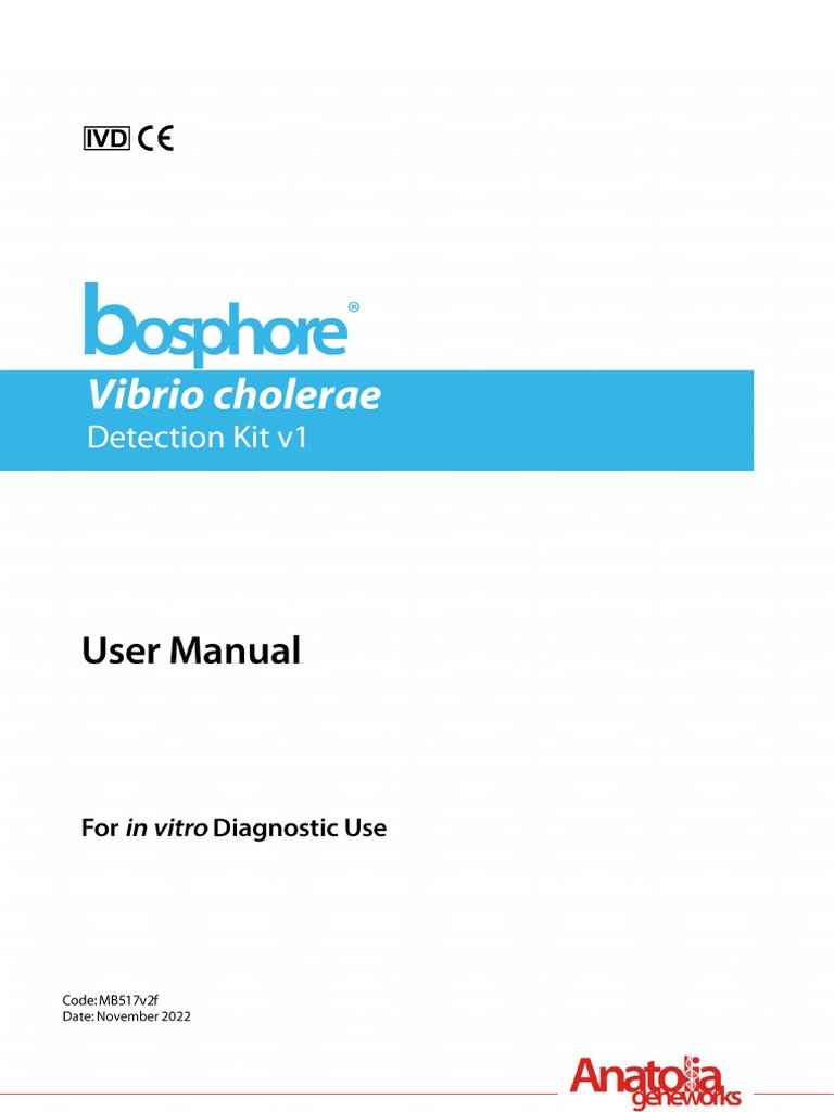 1) Bosphore Vibrio Cholerae Detection Kit v1 ENG | PDF