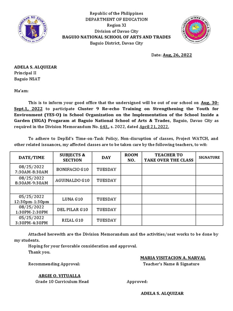 Substitution-Plan | PDF