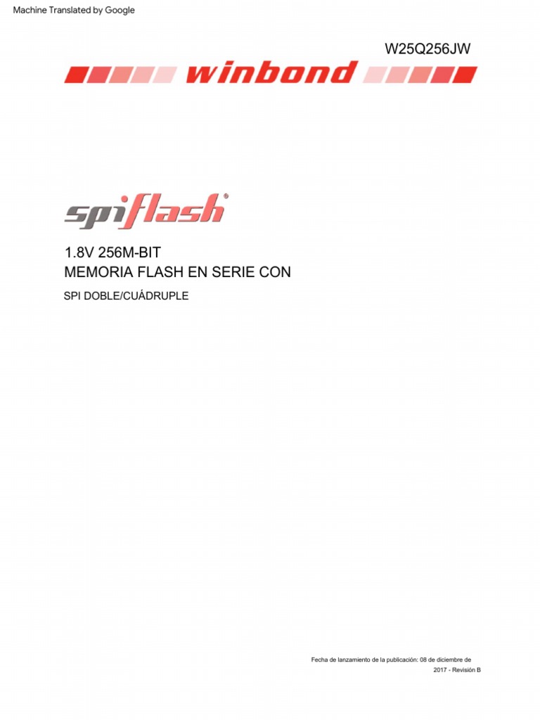 Bios 25Q256JWFQ-Winbond Español | PDF | De entrada y salida | Poco