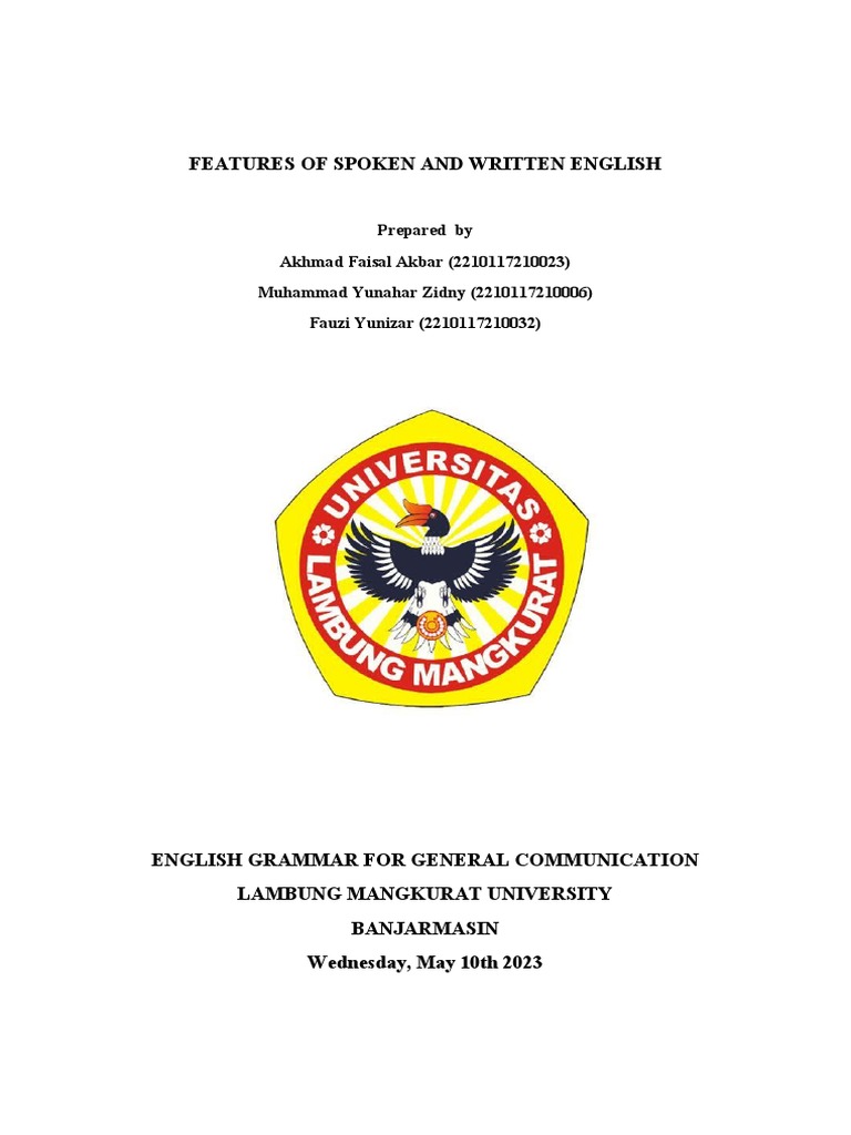 English Grammar Report | PDF