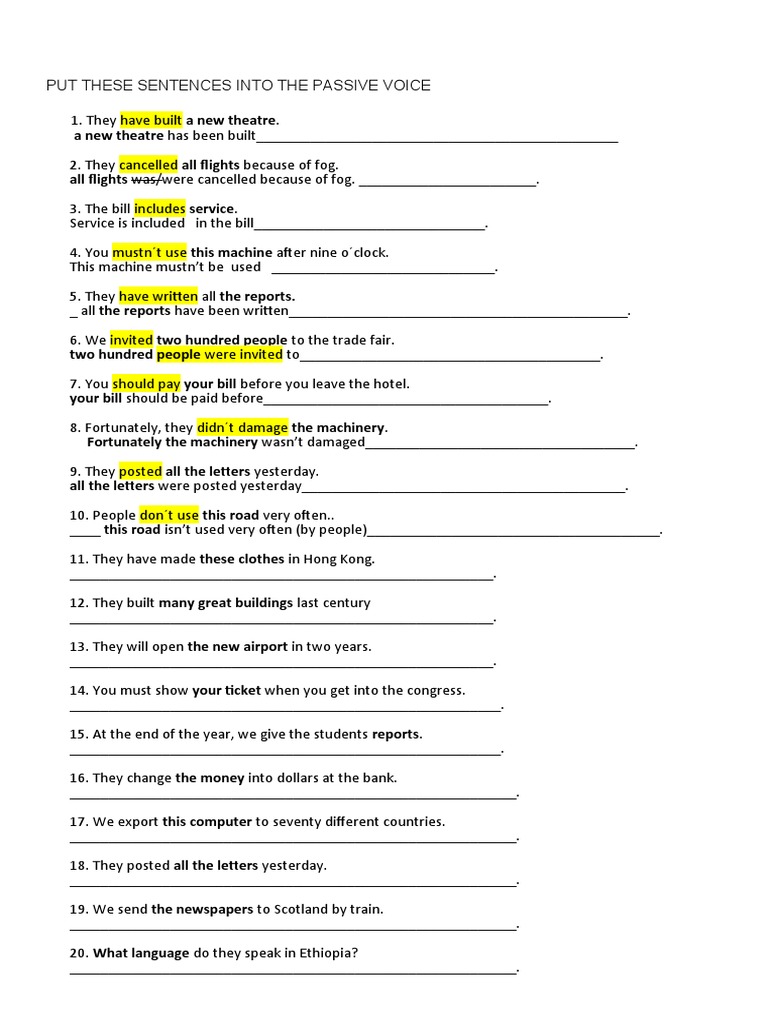 Passive Sentences | PDF
