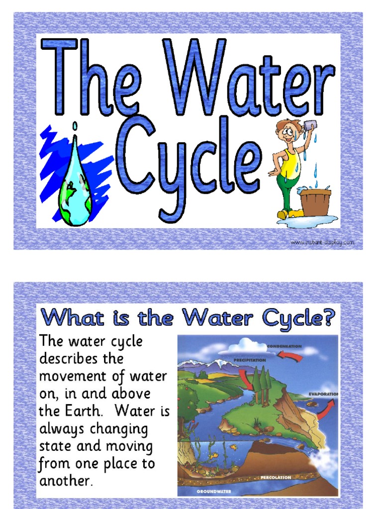 Watercycle Descriptions | PDF