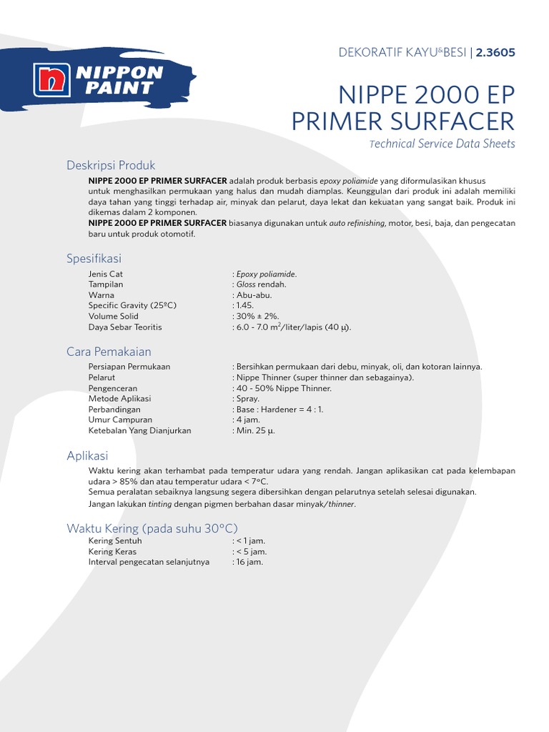 Nippe 2000 Ep Primer Surface | PDF