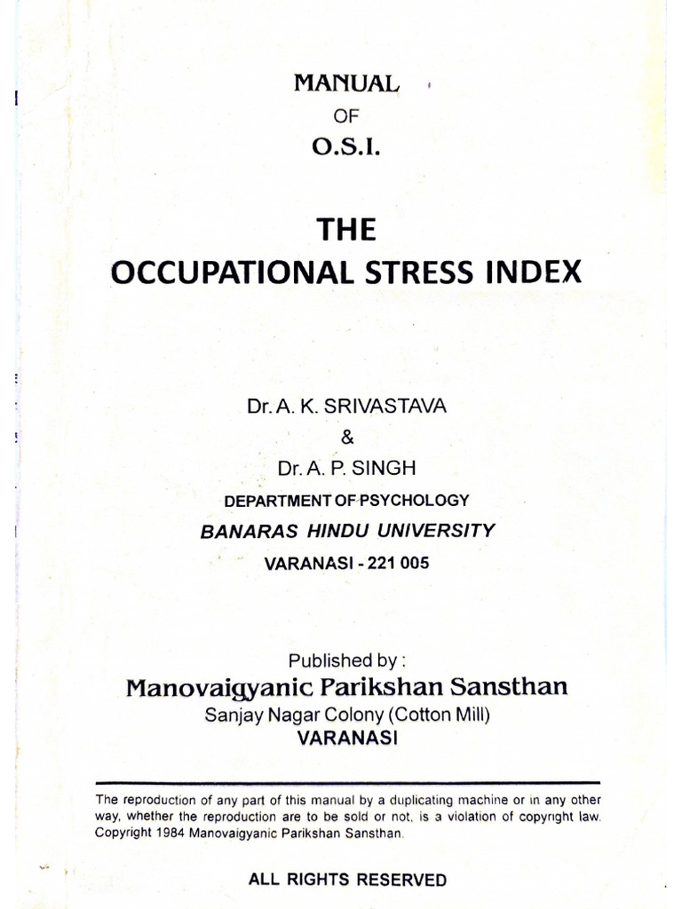 Manual of O.S.I | PDF