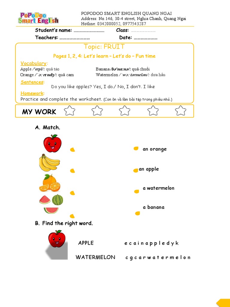 Worksheet Level B3 PDF | PDF