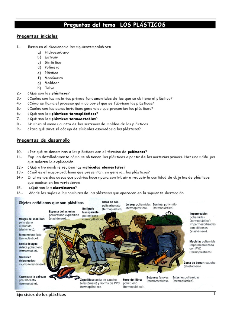 Fabricación y tipos de plásticos | PDF | El plastico | Polímeros
