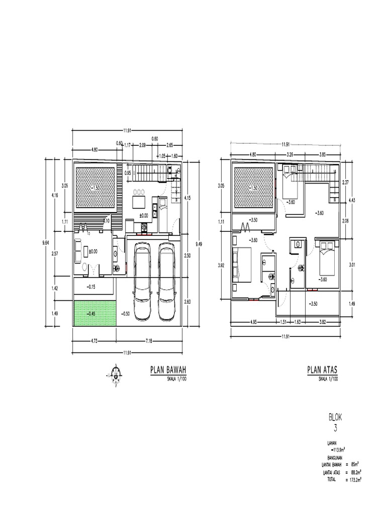 Blok 3 - 2d Model | PDF
