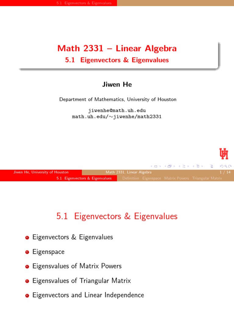 Module 3 Mat Pdf Eigenvalues And Eigenvectors Matrix Mathematics