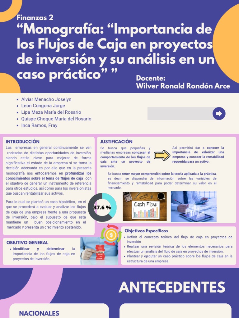 Flujos de Caja | PDF | Flujo de efectivo | Inversiones