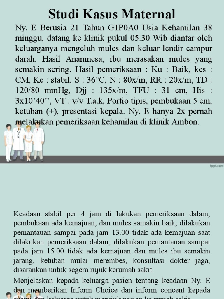 Studi Kasus Maternal Presentasi Powerpoint | PDF
