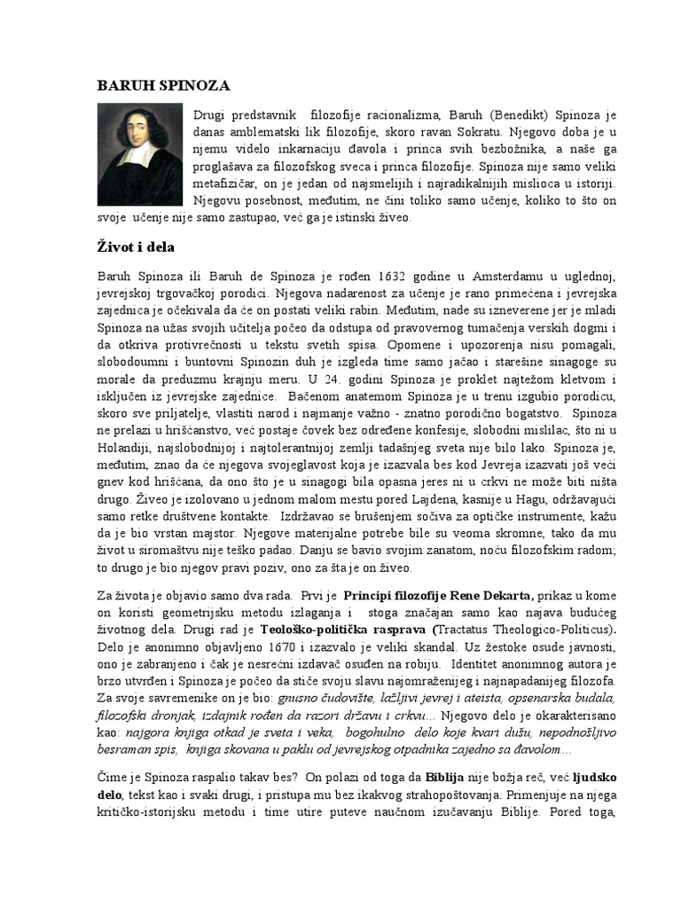 Spinoza | PDF