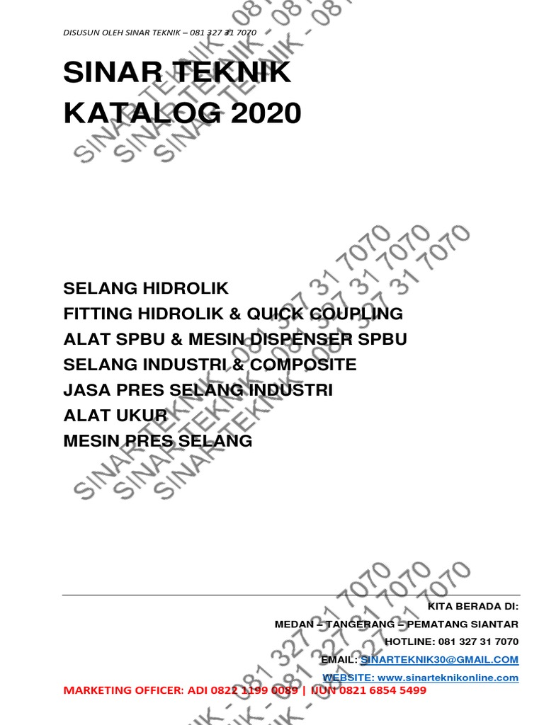 Katalog-St - Sinar Teknik | PDF