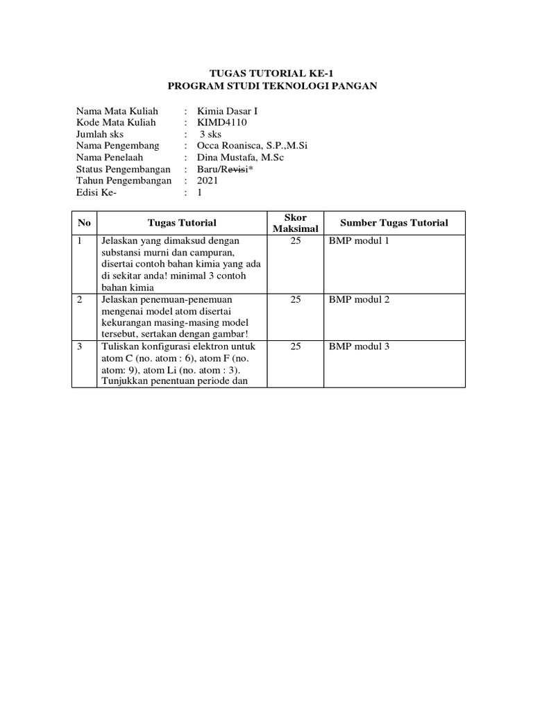 Tugas Tutorial 1 | PDF