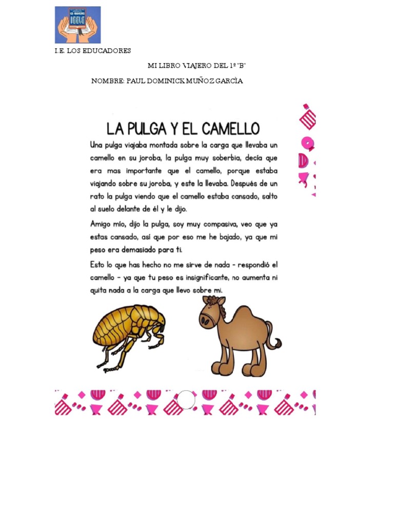 Fabula La Pulga y El Camello | PDF