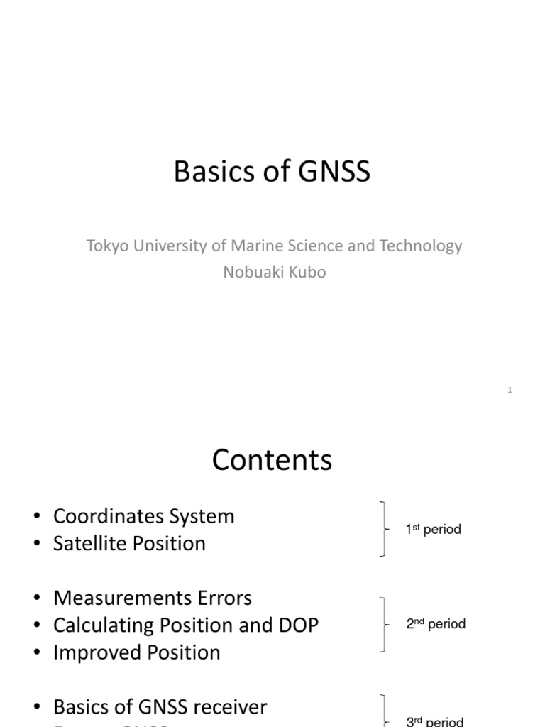 Basic of Gnss | PDF | Orbit | Ionosphere