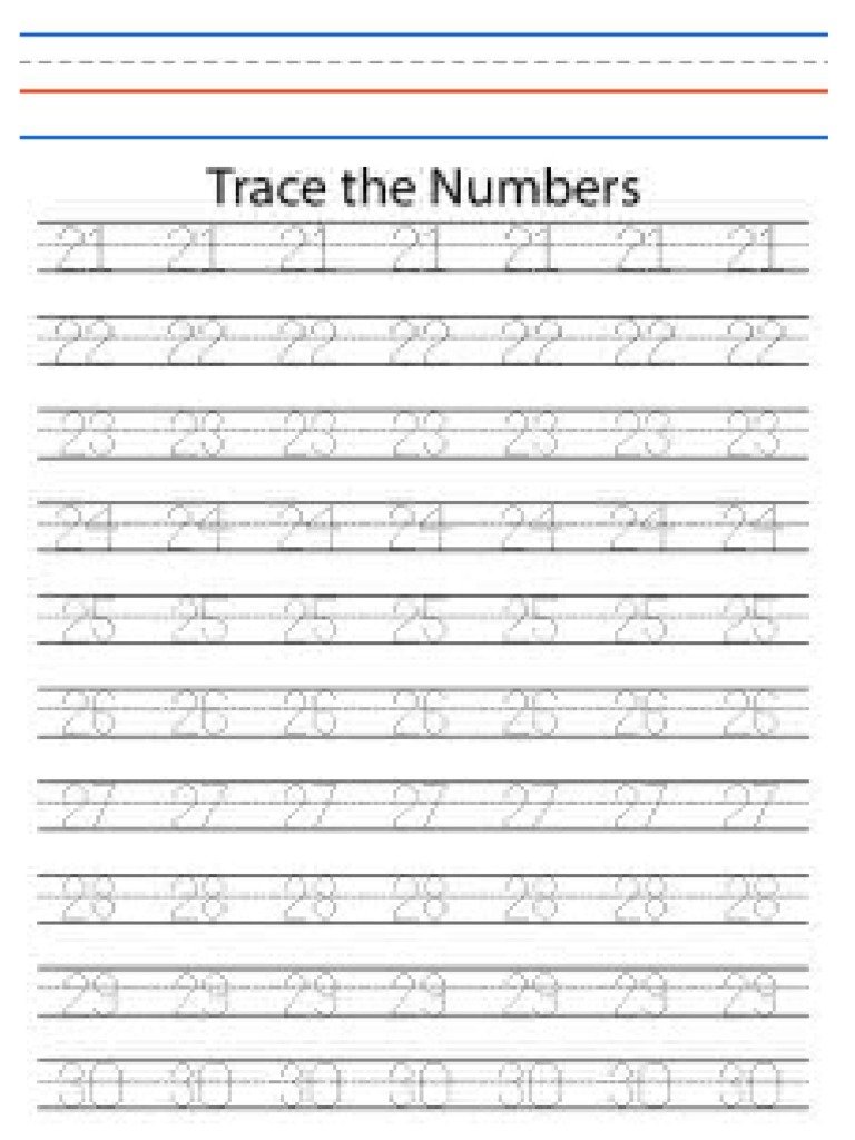 Tracing 21-30 | PDF
