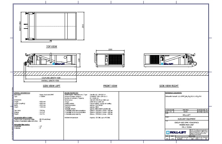 Rl04500-D-eqd-0001-00 SPMT Power Pack Unit z350 Da-Rl4500 | PDF ...