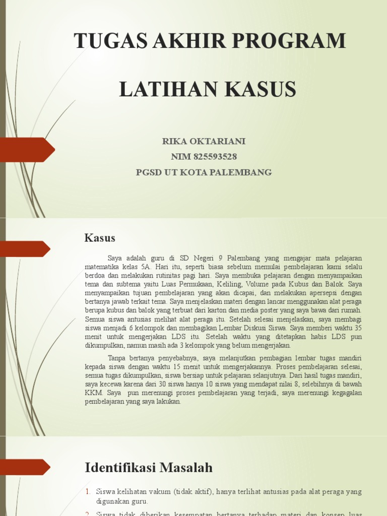 Powerpoint Tugas Akhir Program | PDF