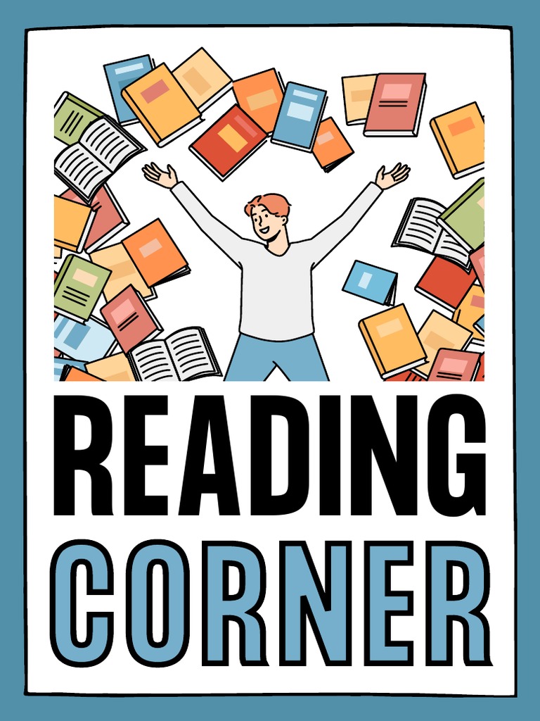 Blue Reading Corner Classroom Poster | PDF