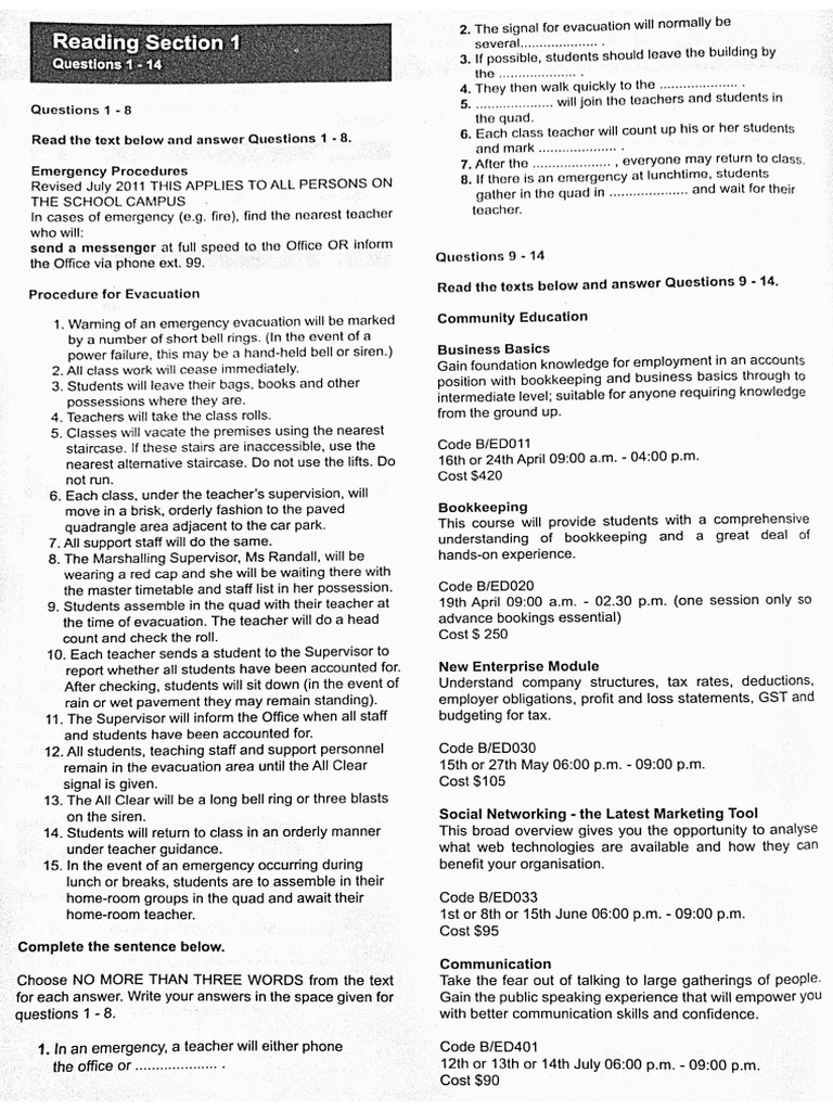 IELTS - General Reading | PDF