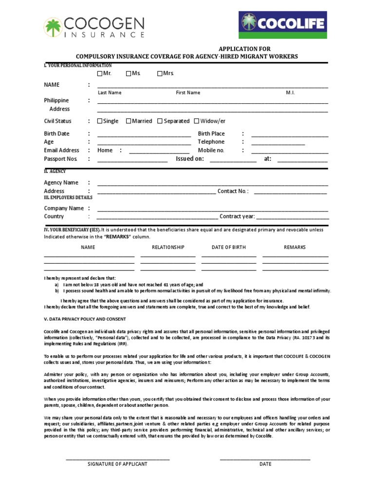 Application Form | PDF