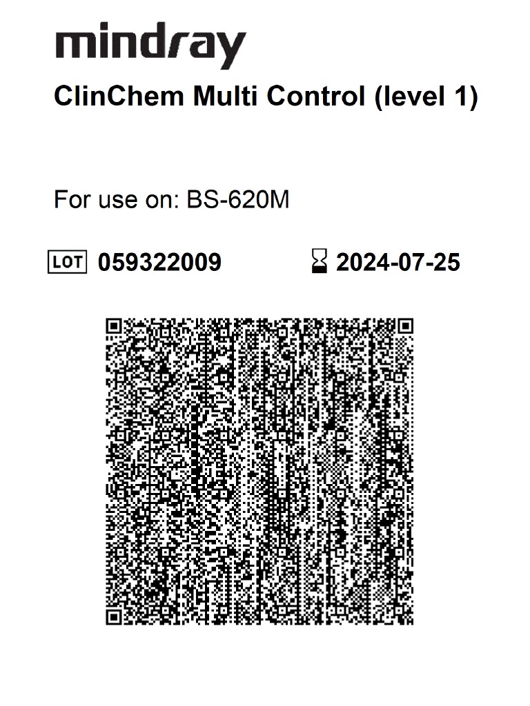 059322009-Clinchem Multi Control-Level 1-BS-620M | PDF