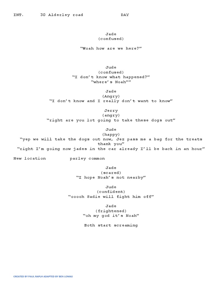 Script Finale | PDF
