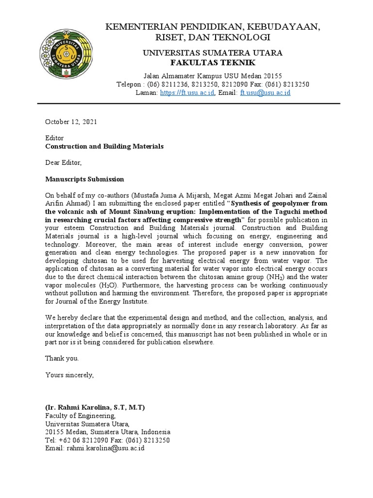 Kop Surat Fakultas 2021 | PDF