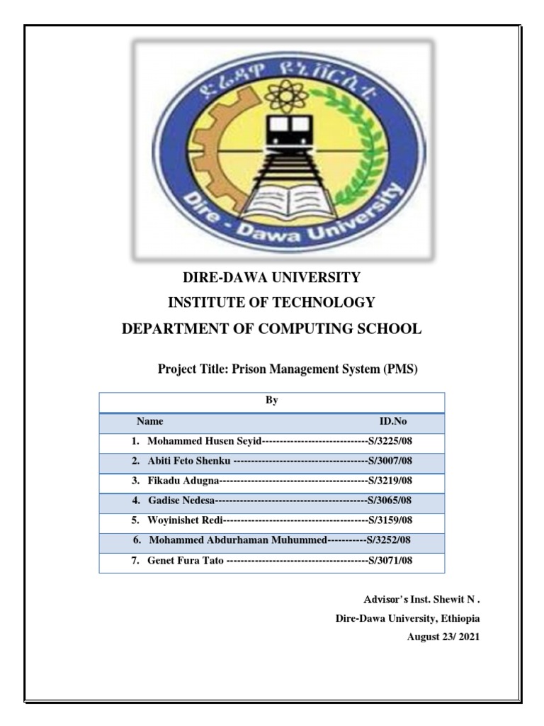 Final Industrial Project I Prison Management System | PDF | Feasibility Study | Use Case