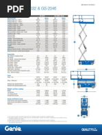 Genie GR-12, GR-15 & GR-20 Specs | PDF | Height | Length