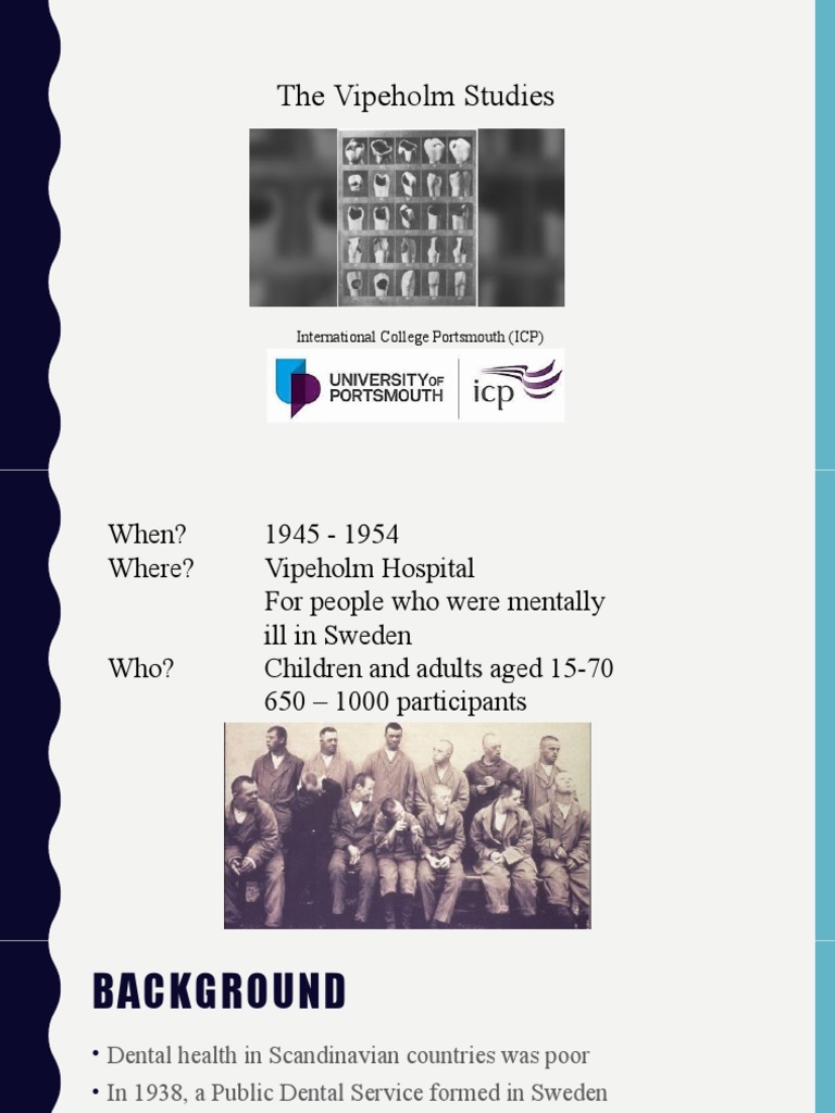 Vipeholm Study: Diet and Dental Caries | PDF