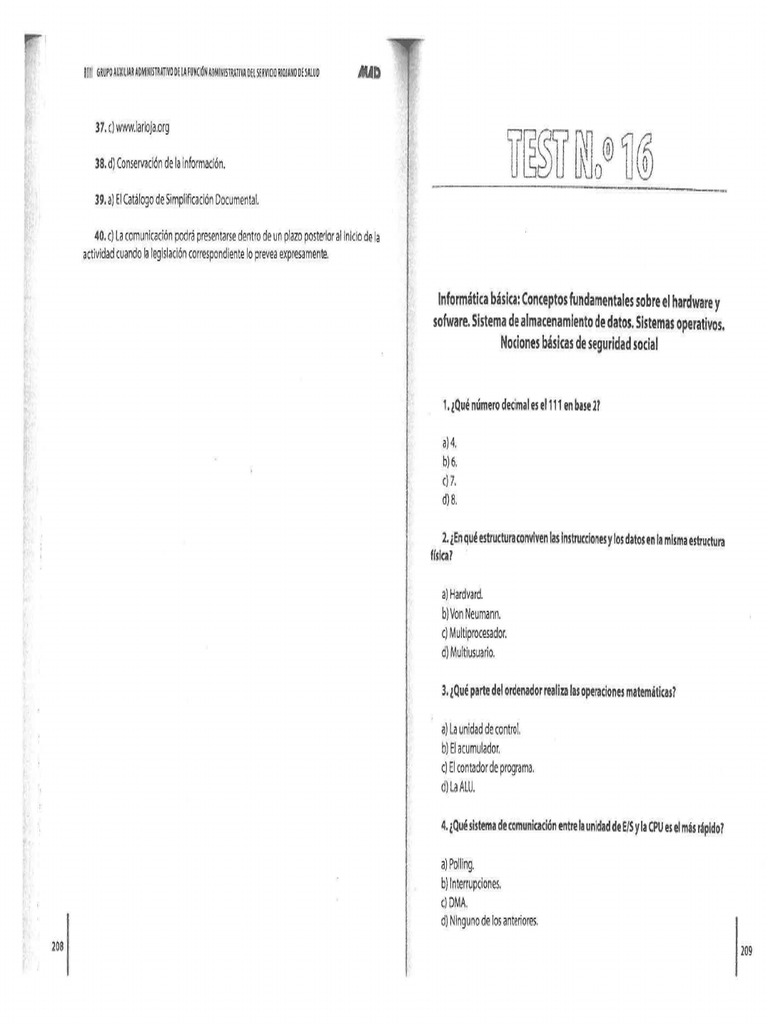 Test Informatica | PDF | Microsoft Word | Página web