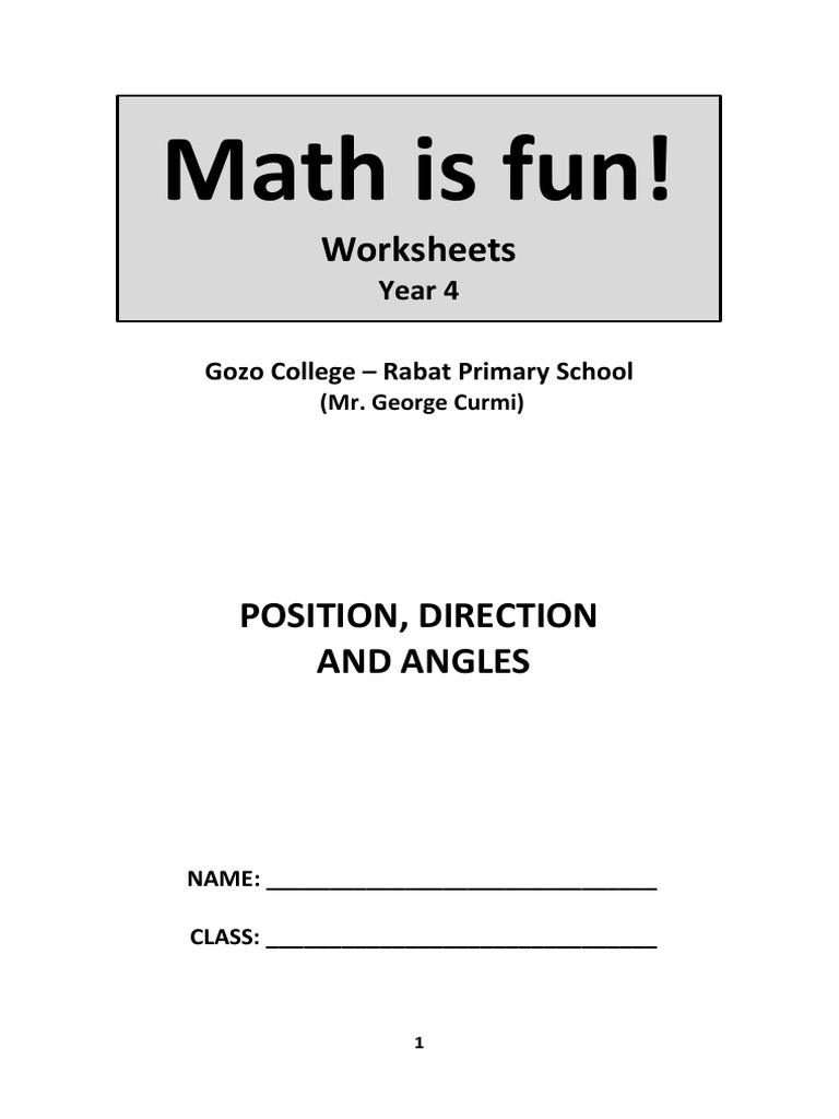 PDF Position Direction and Angles | PDF | Santa Claus | Angle