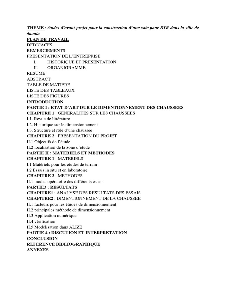 Exemple de Plan | PDF