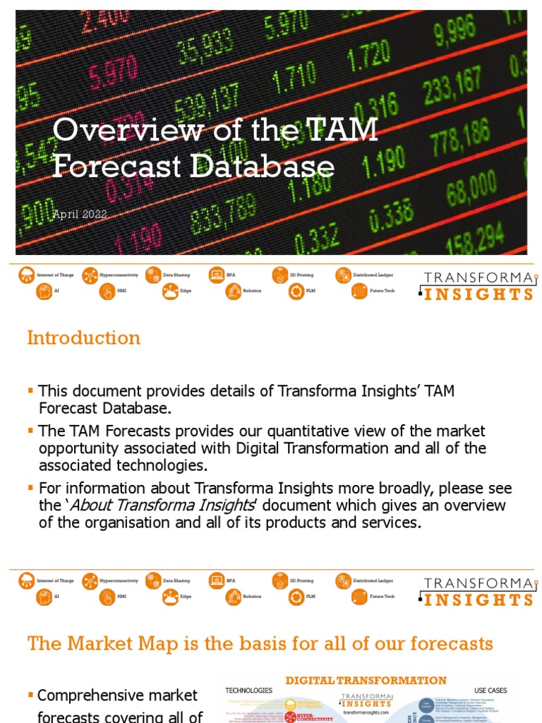 An Overview of Transforma Insights' TAM Forecast Database and its Comprehensive Market Forecasts ...