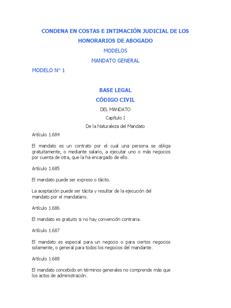 653 Mandato General | PDF