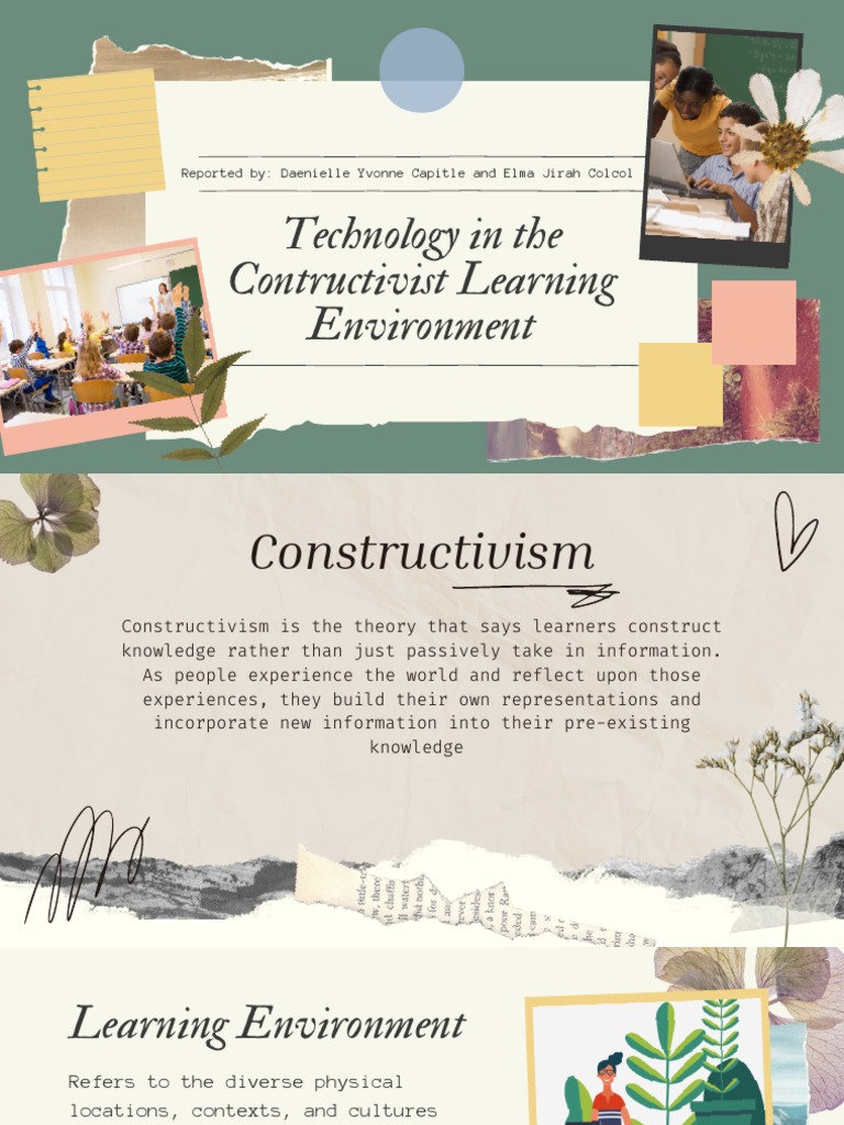 Technology in The Contructivist Learning Environment | PDF | Constructivism (Philosophy Of ...