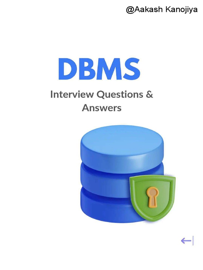 Dbms Interview Questions Pdf