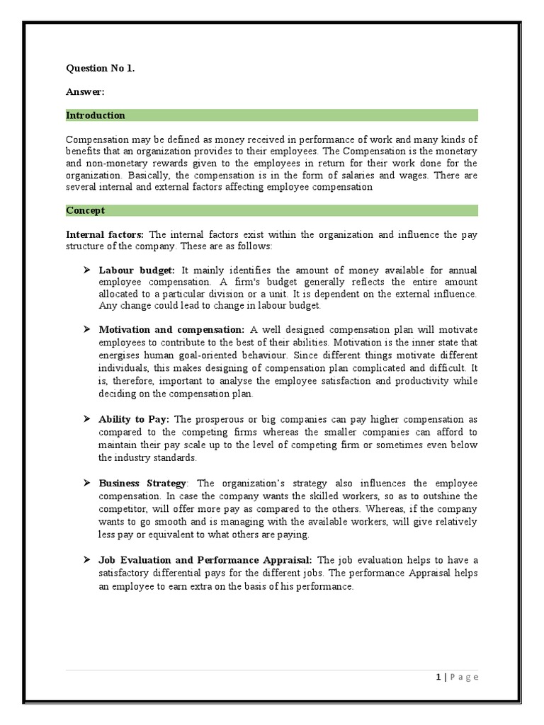 Compensation & Benefits | PDF | Cost Of Living | Employment