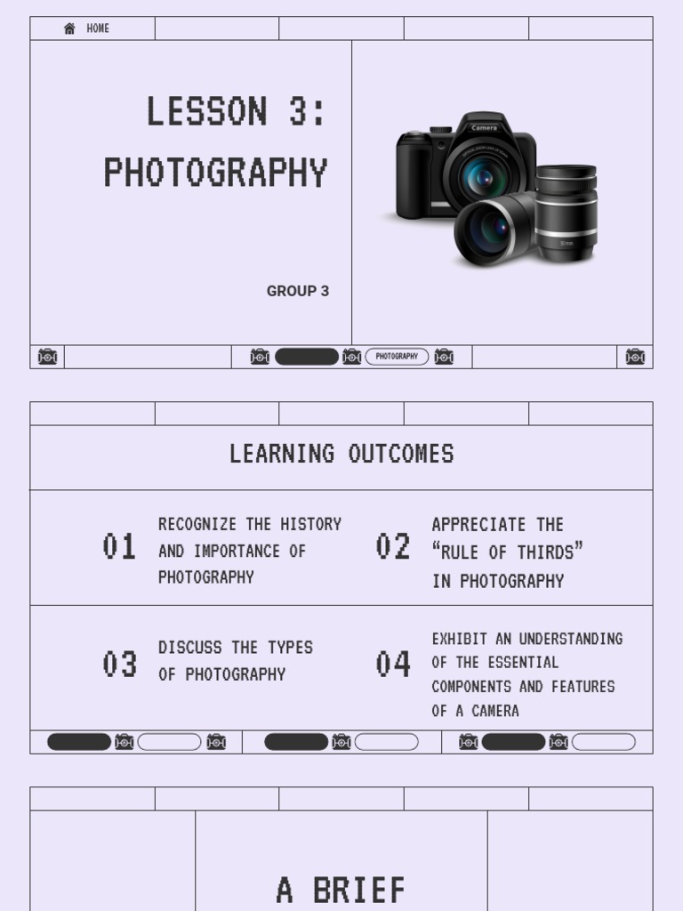 Hum 101 Lesson 3 - Photography | PDF | Camera | Photograph
