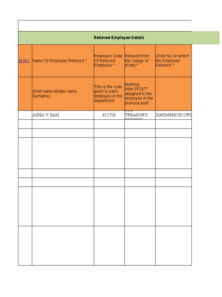 Transfer EMD Form | PDF