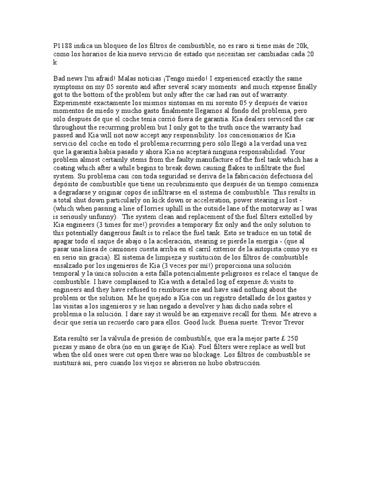 Codigo p1188 | PDF