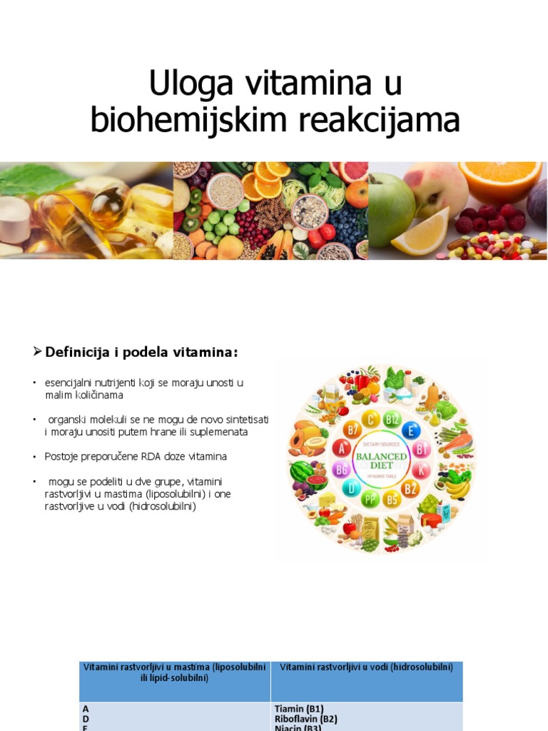 Uloga Vitamina U Biohemijskim Rekacijama | PDF