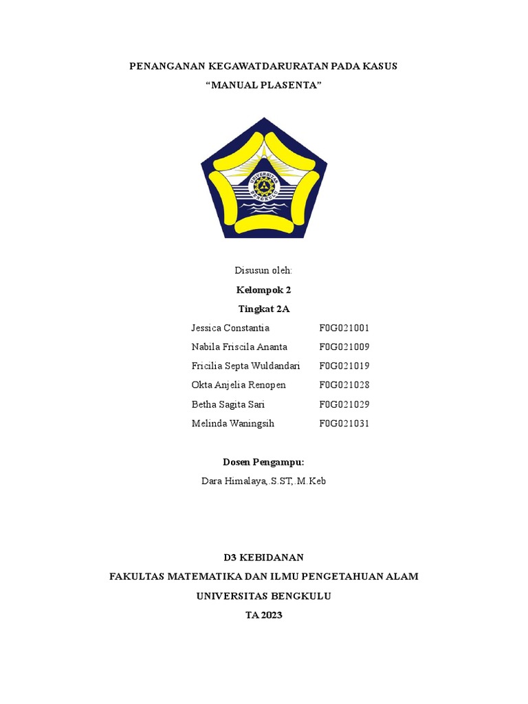 Makalah Manual Plasenta Kel 2 | PDF