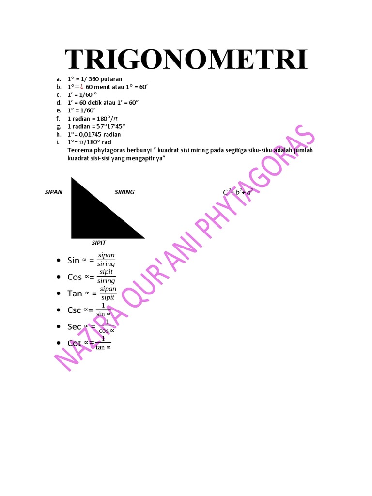 TRIGONOMETRI | PDF