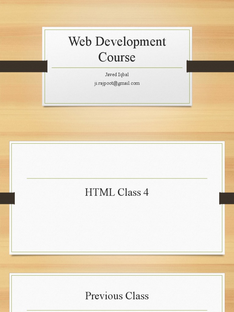 Class 4 | PDF | Html | Html Element