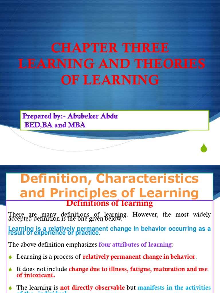 General Psychology Chapter THREE | PDF | Classical Conditioning ...