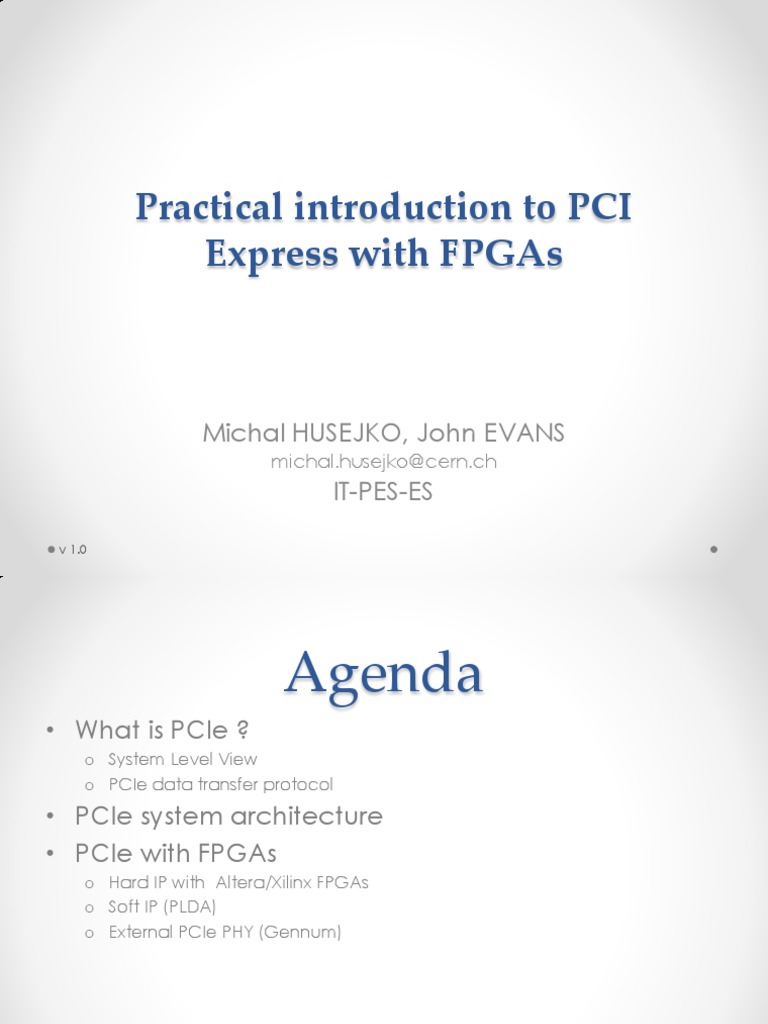 Practical Introduction to PCI Express With FPGAs - Extended | PDF ...