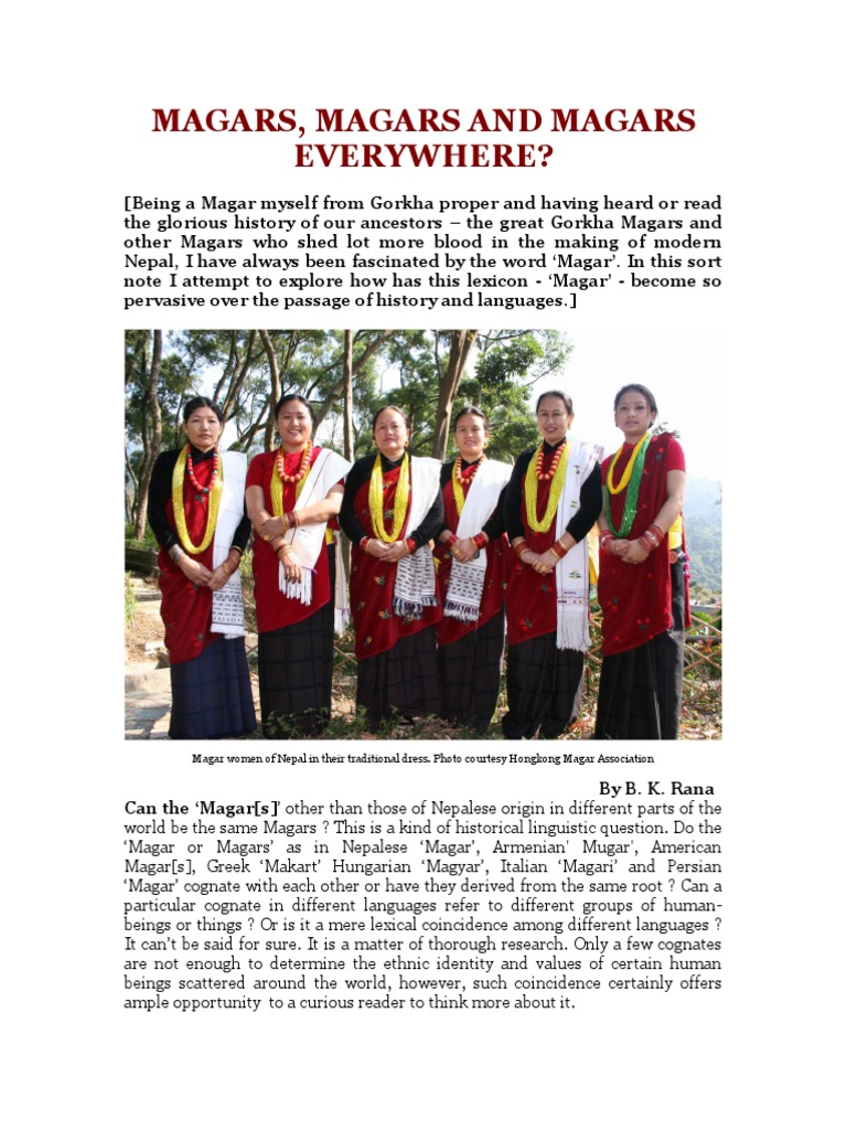 Magar Identity and Historical Roots | PDF | Hungarians | Nepal